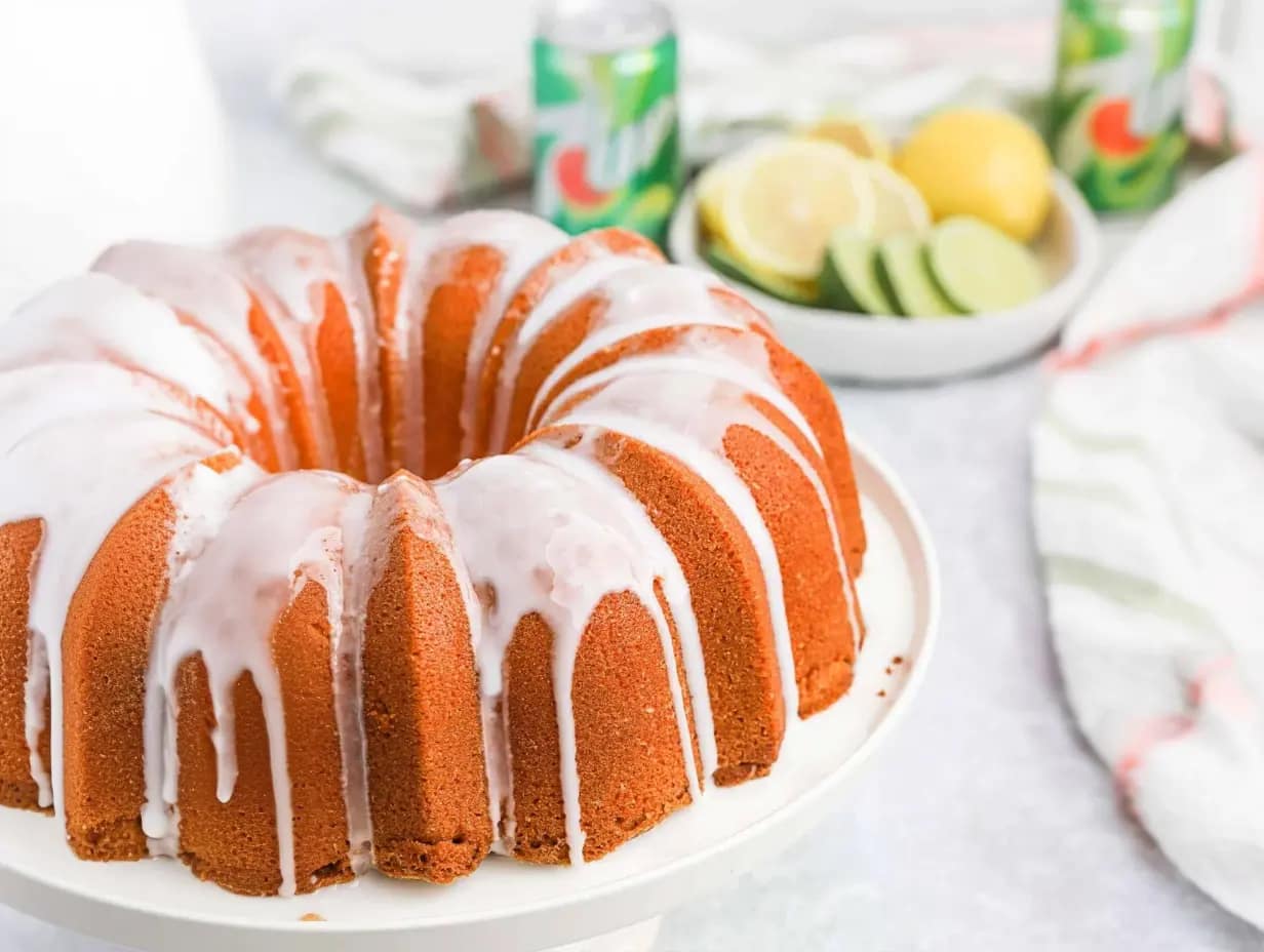 EASY 7 UP Pound Cake Recipe - POUND CAKE